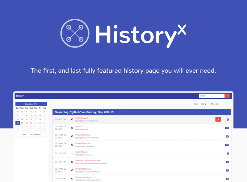 Introducing: HistoryX for Chrome | Ian Lai